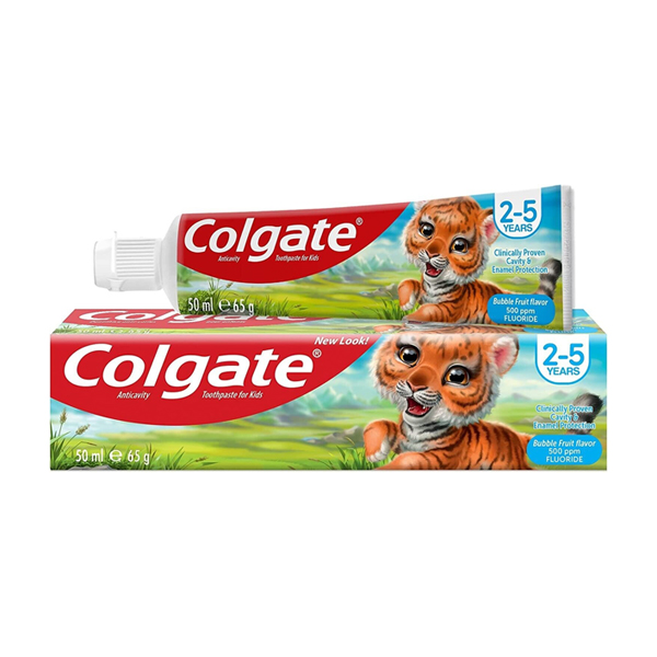 Colgate Kids Toothpaste 2 5 Years Bubble Fruit Flavour 50ml